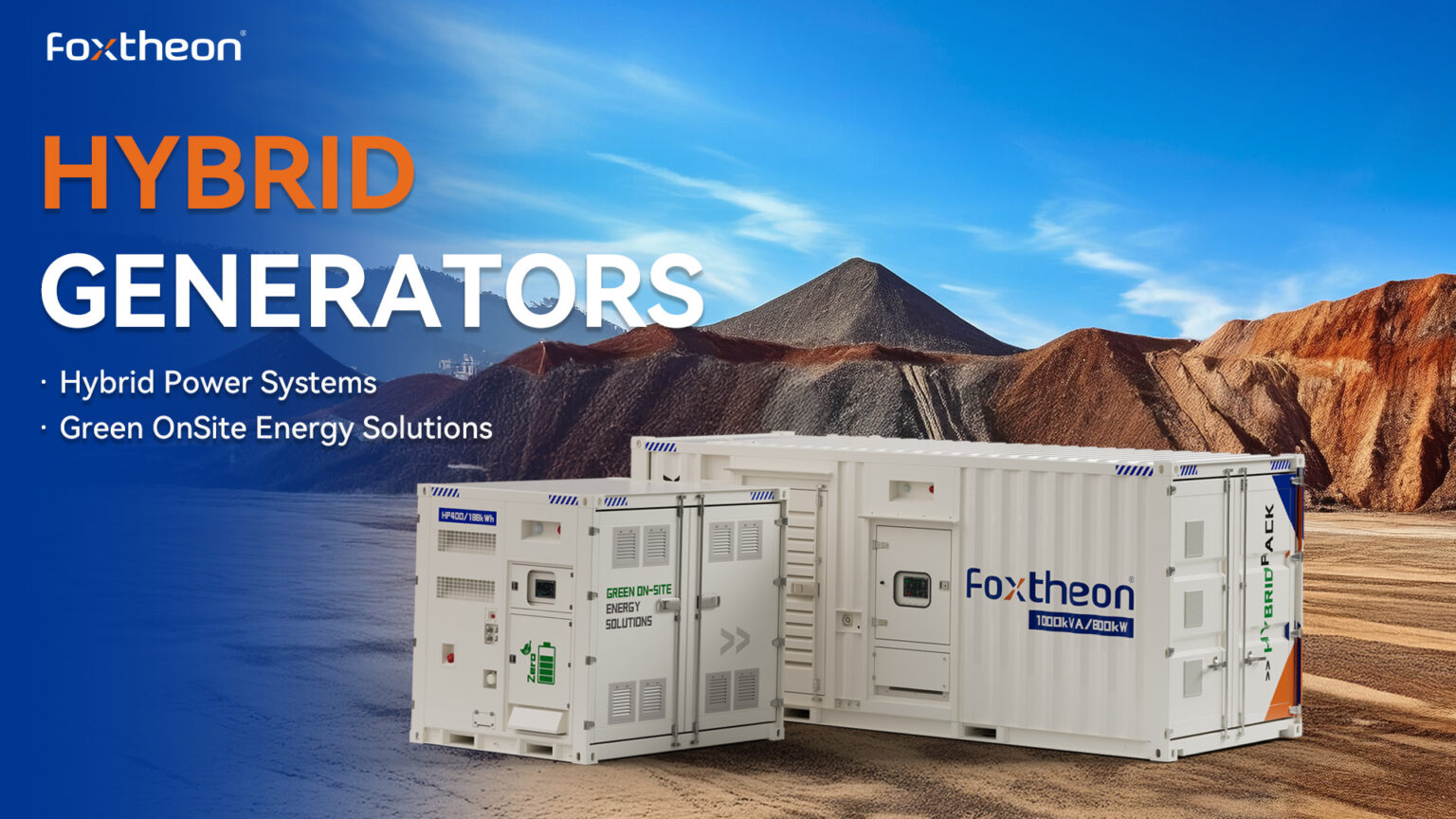 Hybrid Power Systems for Construction Sites | Foxtheon